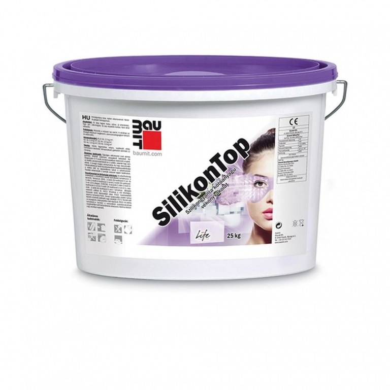 Baumit SilikonTop Vékonyvakolat dörzsölt 2 mm 0019, 25 kg | Bau-Styl Kft.