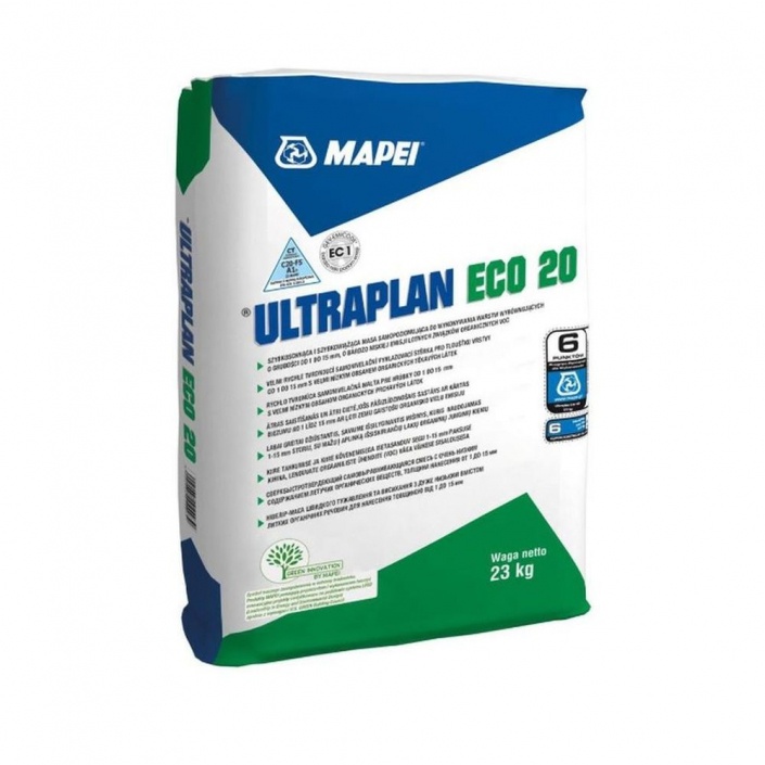 Mapei Ultraplan Eco 20 Önterülő aljzatkiegyenlítő simítóhabarcs 1-10 mm ...