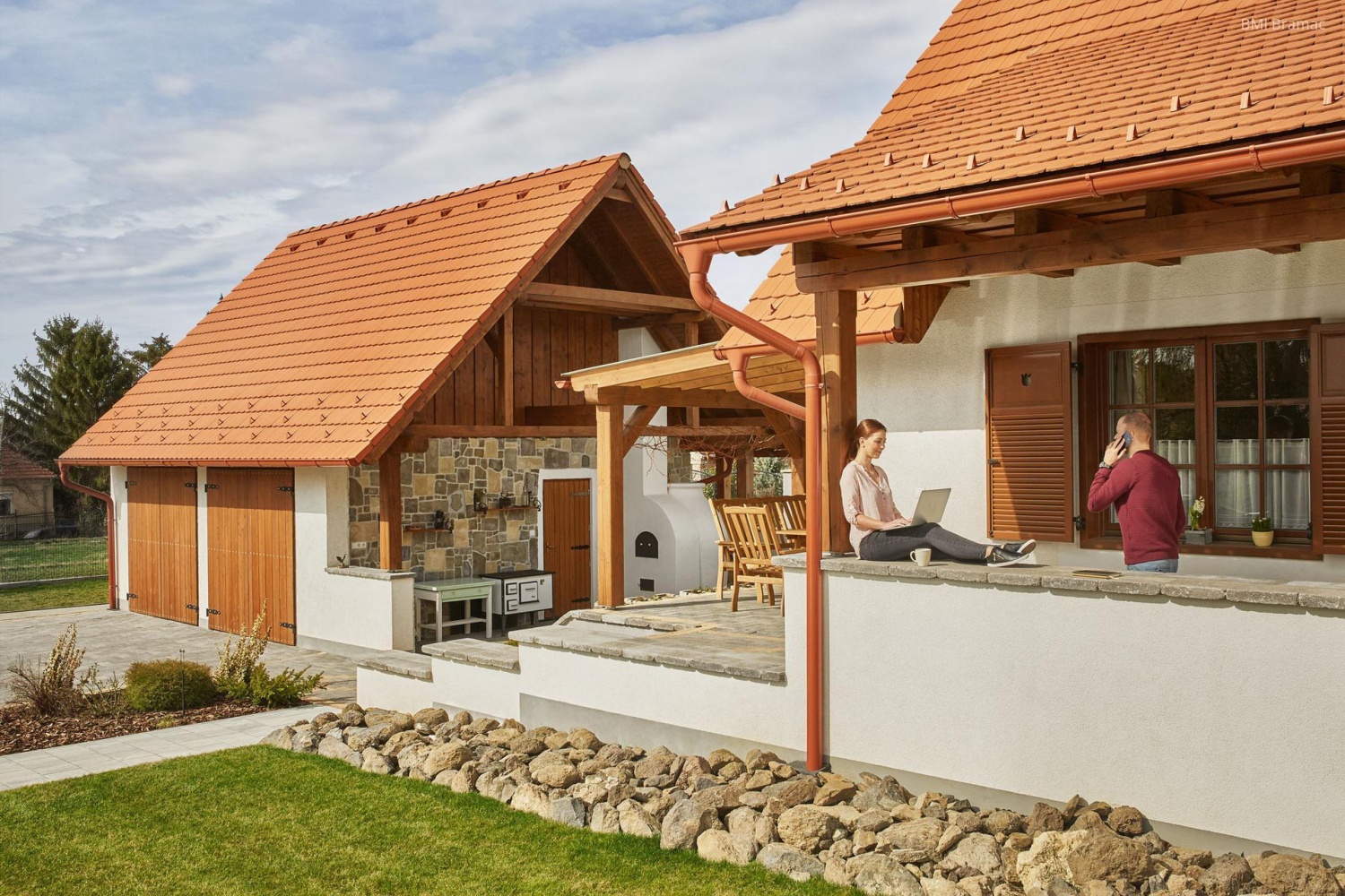 Bramac Reviva Protector Alapcserép 1/1 téglavörös | Bau-Styl Kft.